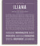 Iliana | Name Art Print – Name Stories