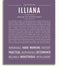 Illiana | Name Art Print – Name Stories