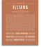 Illiana | Name Art Print – Name Stories