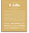 Illiana | Name Art Print – Name Stories