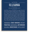 Illiana | Name Art Print – Name Stories