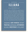 Illiana | Name Art Print – Name Stories