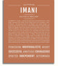 Imani | Name Art Print – Name Stories
