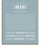 Imani | Name Art Print – Name Stories