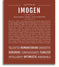 Imogen | Name Art Print – Name Stories