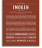Imogen | Name Art Print – Name Stories