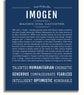 Imogen | Name Art Print – Name Stories
