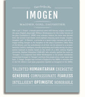 Imogen | Name Art Print – Name Stories