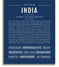 India | Name Art Print – Name Stories