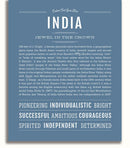 India | Name Art Print – Name Stories