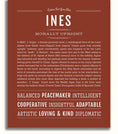 Ines | Name Art Print – Name Stories