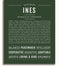 Ines | Name Art Print – Name Stories