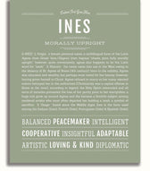 Ines | Name Art Print – Name Stories