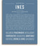 Ines | Name Art Print – Name Stories