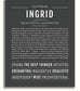 Ingrid | Name Art Print – Name Stories