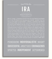 Ira | Name Art Print – Name Stories