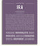 Ira Personalized Name Meaning Art Prints – Name Stories