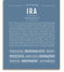 Ira | Name Art Print – Name Stories