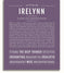 Irelynn | Name Art Print – Name Stories