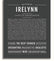 Irelynn | Name Art Print – Name Stories