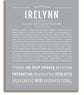 Irelynn | Name Art Print – Name Stories
