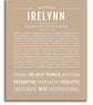 Irelynn | Name Art Print – Name Stories