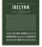 Irelynn | Name Art Print – Name Stories