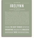 Irelynn | Name Art Print – Name Stories