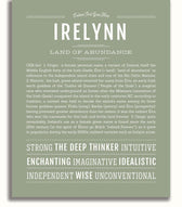 Irelynn | Name Art Print – Name Stories