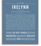 Irelynn | Name Art Print – Name Stories