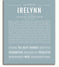 Irelynn | Name Art Print – Name Stories