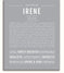 Irene | Name Art Print – Name Stories