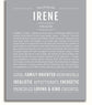 Irene | Name Art Print – Name Stories