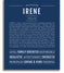 Irene Personalized Name Meaning Art Prints – Name Stories