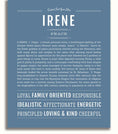 Irene | Name Art Print – Name Stories