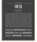 Iris | Name Art Print – Name Stories