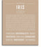Iris Personalized Name Meaning Art Prints – Name Stories