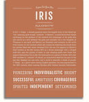 Iris | Name Art Print – Name Stories