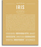 Iris | Name Art Print – Name Stories