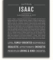 Isaac | Name Art Print – Name Stories