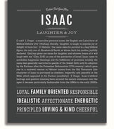 Isaac | Name Art Print – Name Stories