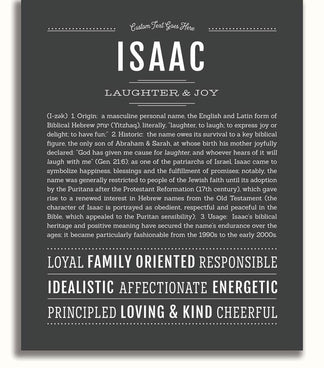 Isaac | Name Art Print – Name Stories