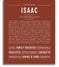 Isaac Personalized Name Meaning Art Prints – Name Stories