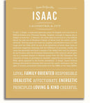 Isaac Personalized Name Meaning Art Prints – Name Stories