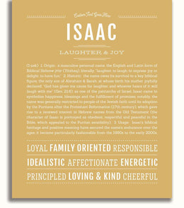 Isaac | Name Art Print – Name Stories