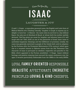 Isaac | Name Art Print – Name Stories