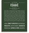 Isaac | Name Art Print – Name Stories