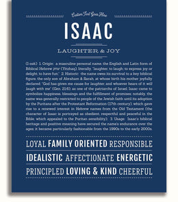 Isaac | Name Art Print – Name Stories