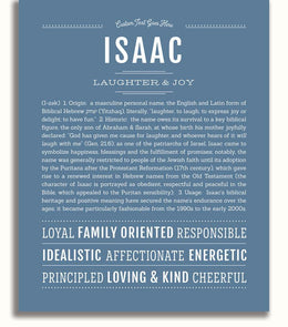 Isaac | Name Art Print – Name Stories