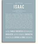 Isaac Personalized Name Meaning Art Prints – Name Stories